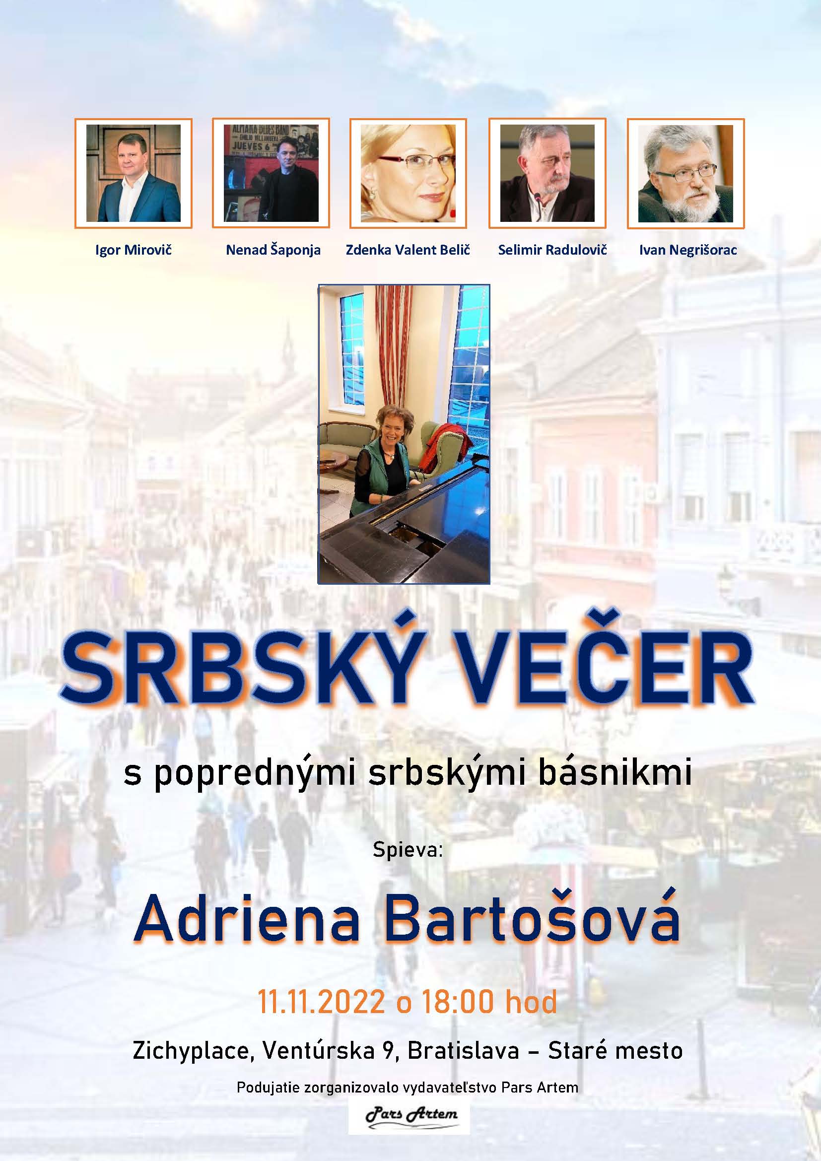 POZÝVAME – SRBSKÝ VEČER s poprednými srbskými básnikmi – 11. 11. 2022 v ...