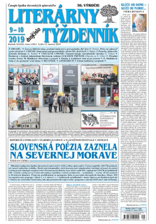 Literárny týždenník 9 – 10/2019 :: SPOLOK SLOVENSKÝCH SPISOVATEĽOV